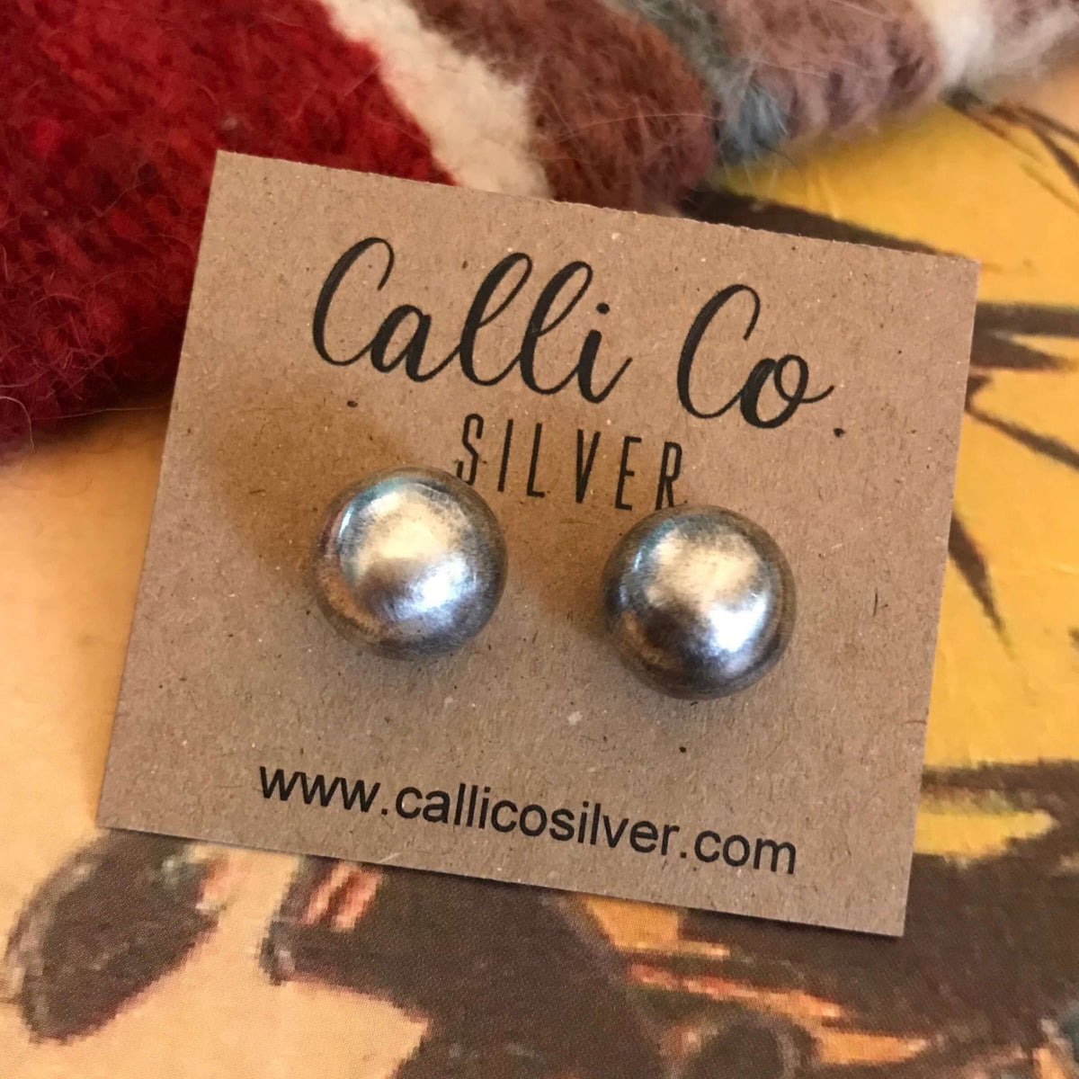 The 12mm Pearl Studs – Calli Co. Silver