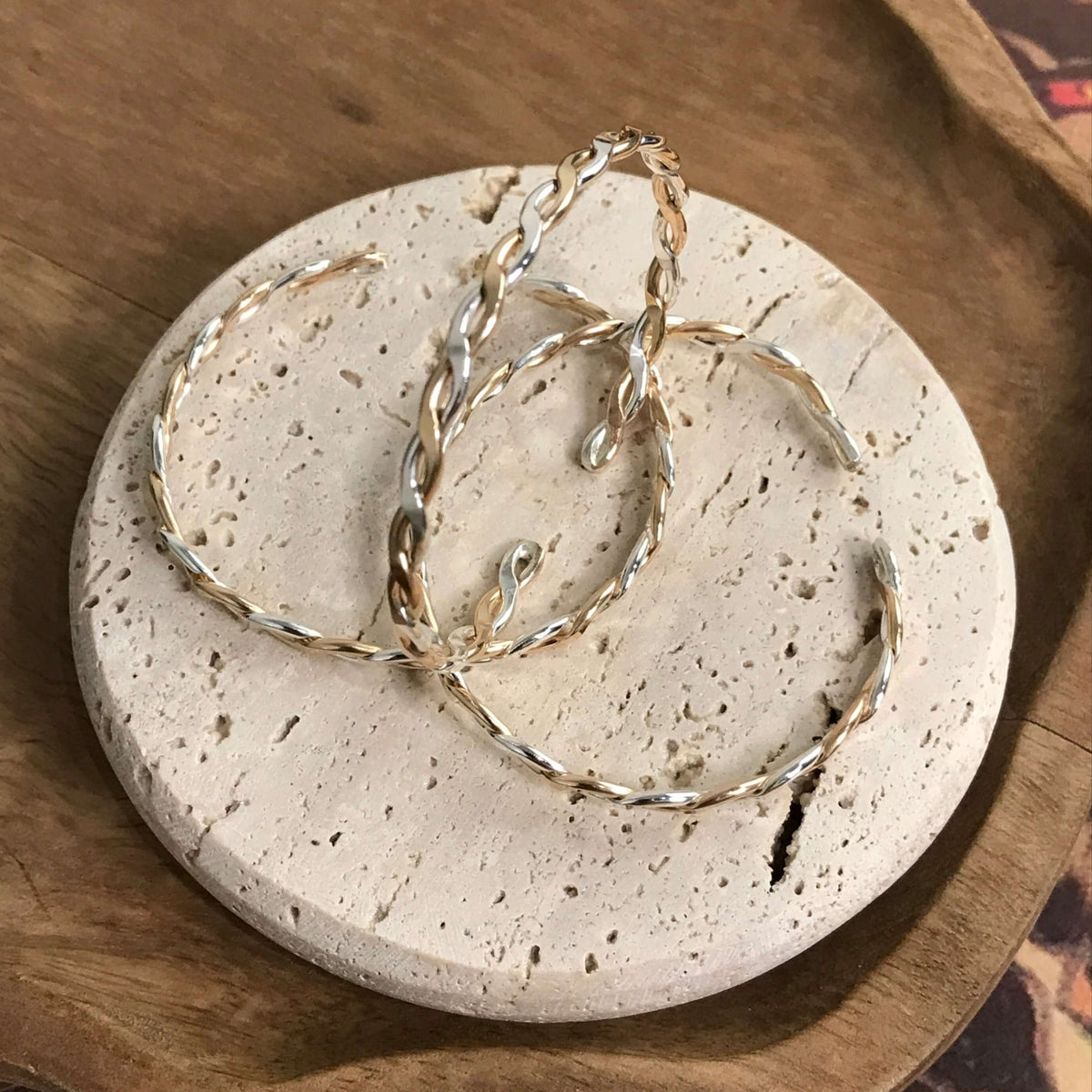 The Two Tone Braid Cuff – Calli Co. Silver