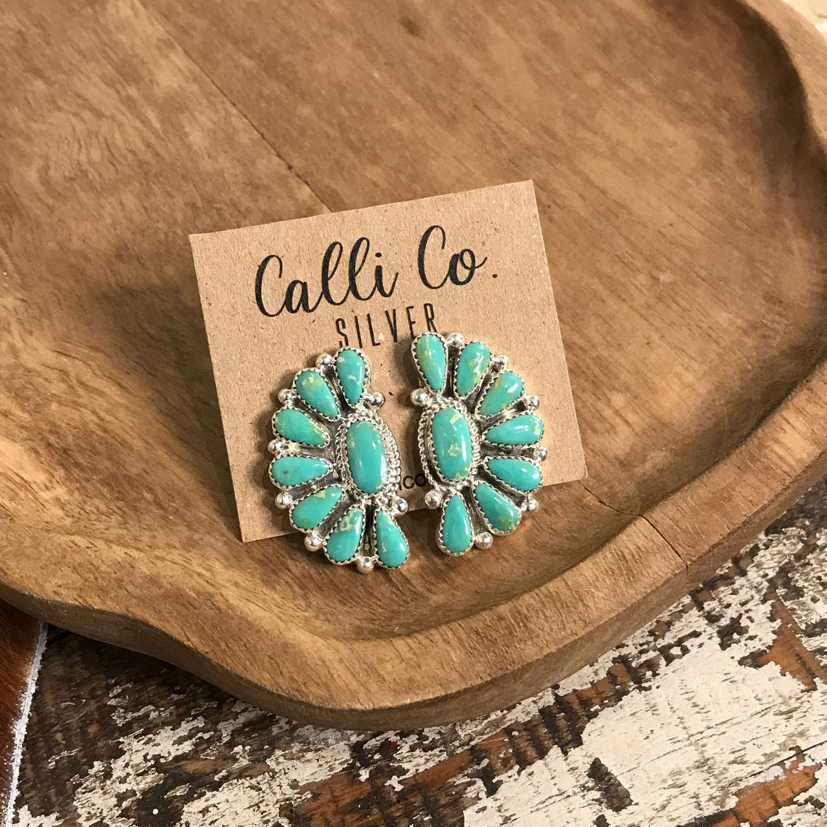 The Woodson Half Cluster Earrings, 2 – Calli Co. Silver