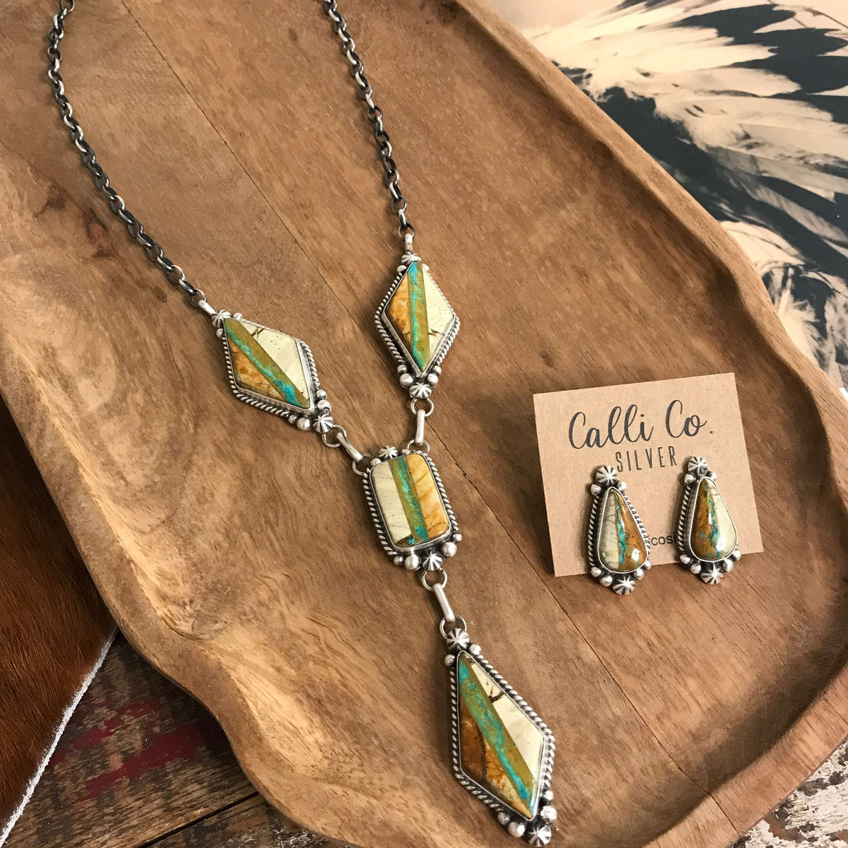 The Palo Pinto Lariat Necklace Set – Calli Co. Silver
