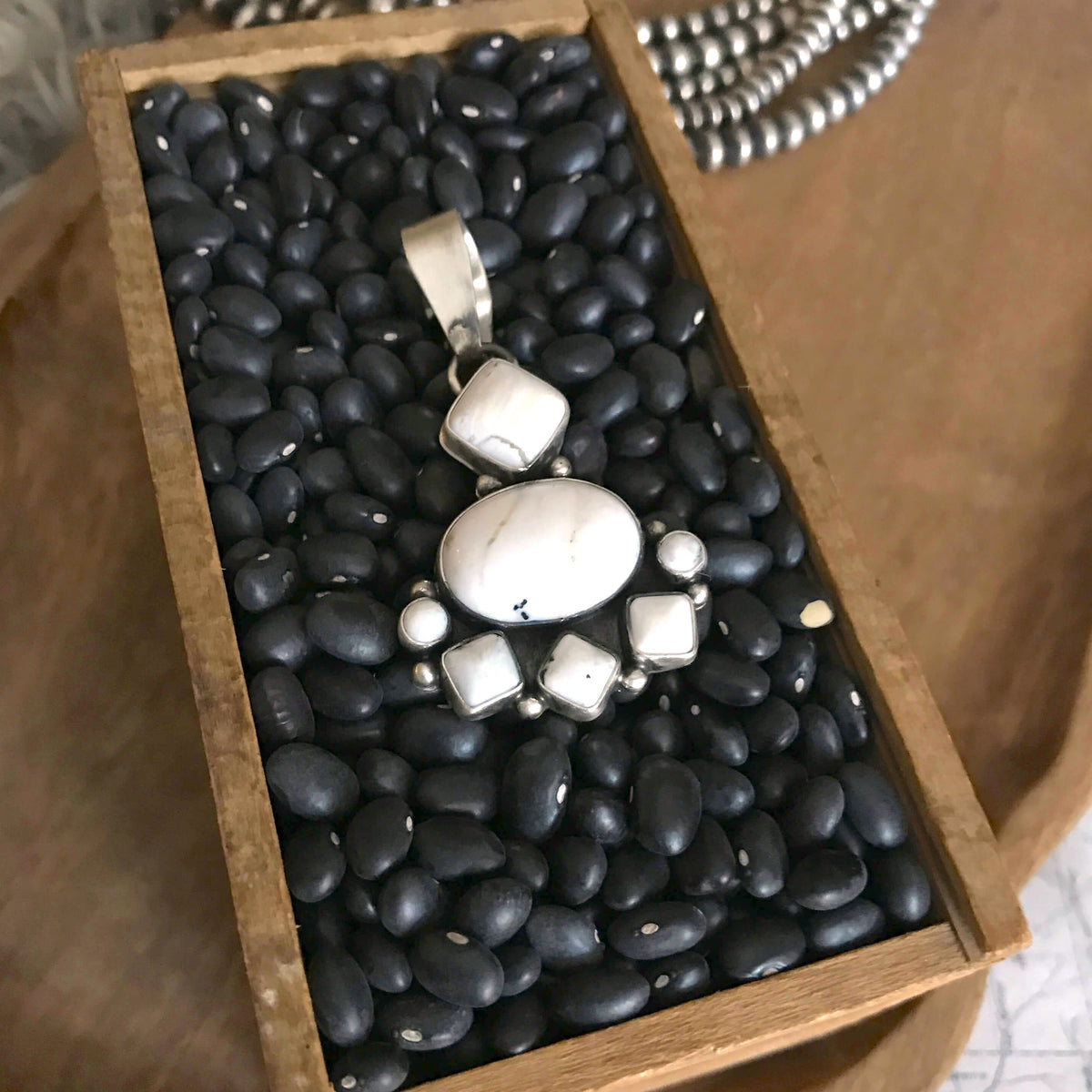 The Panache White Buffalo Pendant – Calli Co. Silver