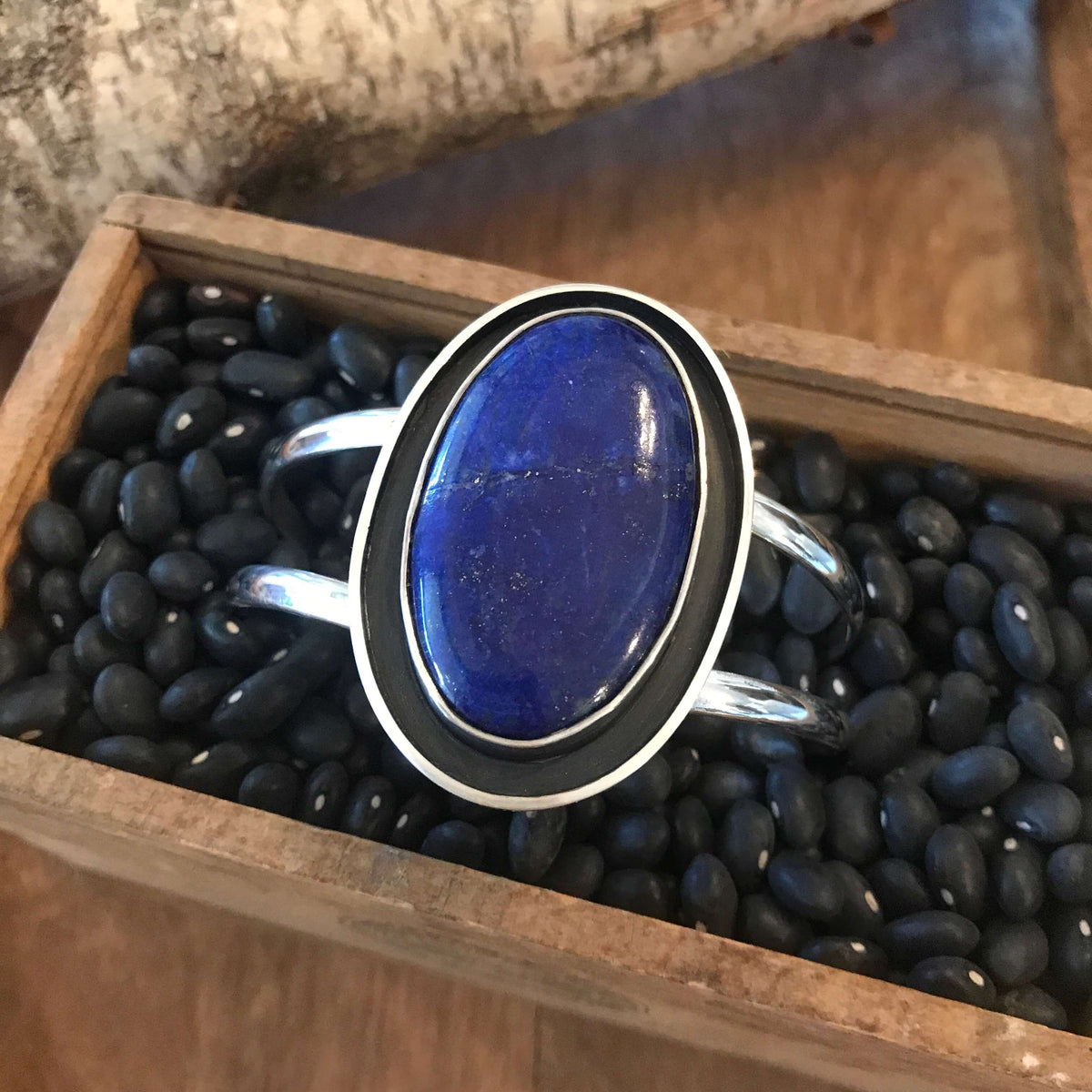 The Walker Lapis Cuff, 5 – Calli Co. Silver