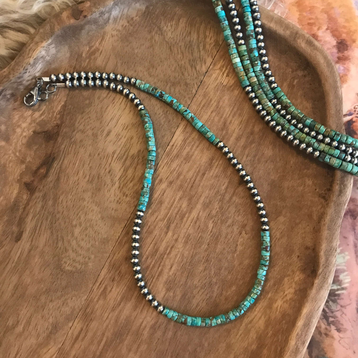 The Ami Turquoise and Pearl Necklace | Callie Co. Silver | Fort Worth ...