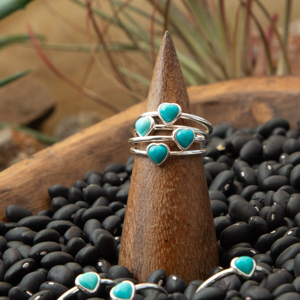 Turquoise Heart Ring | Calli Co. Silver | Fort Worth, TX