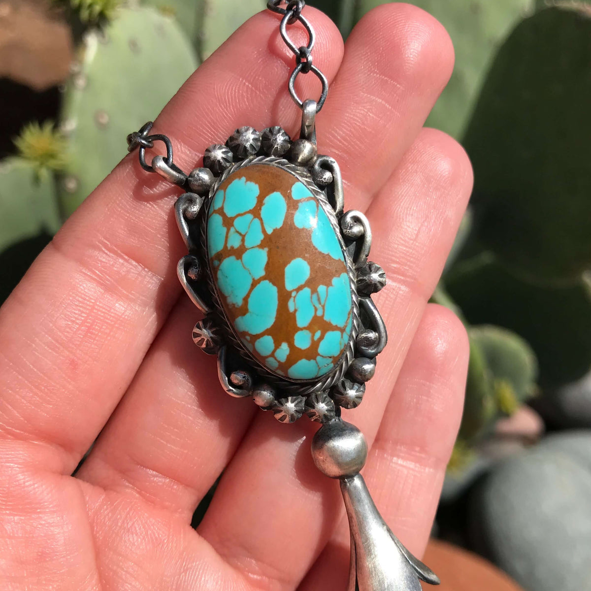 The Grant Turquoise Blossom Necklace – Calli Co. Silver